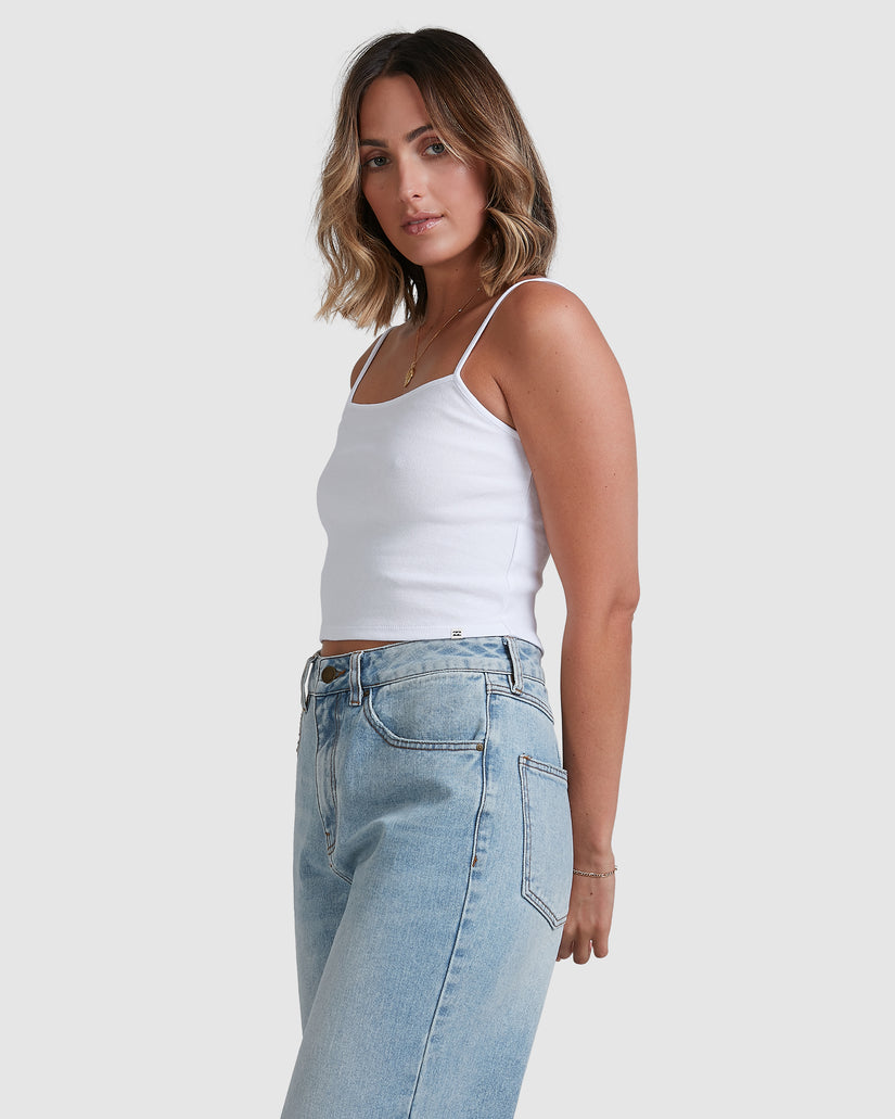 Womens Mini Tank Top - WHITE | Billabong AU