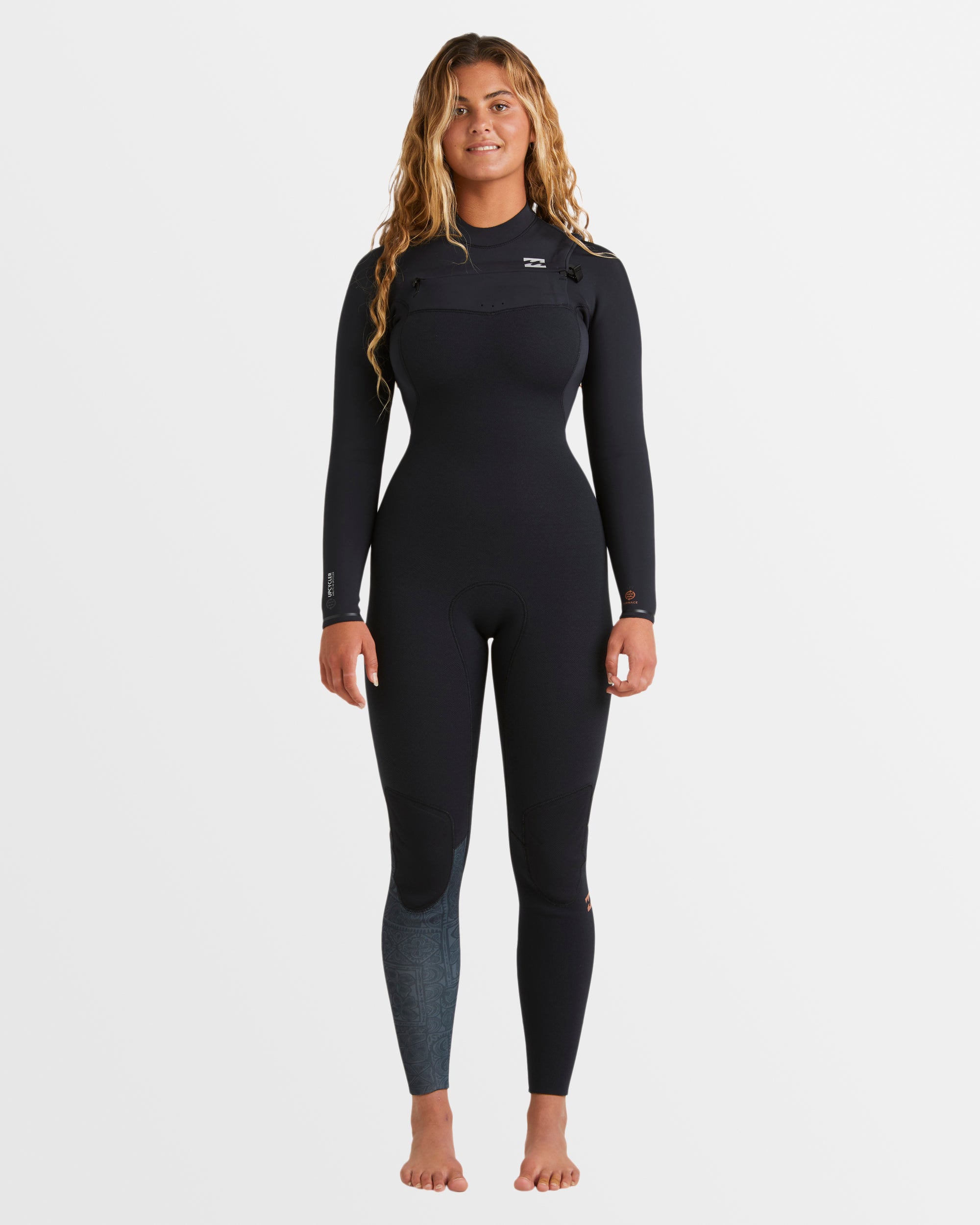 Womens 3/2mm Furnace Natural Steamer Wetsuit - BLACK TIKI | Billabong AU