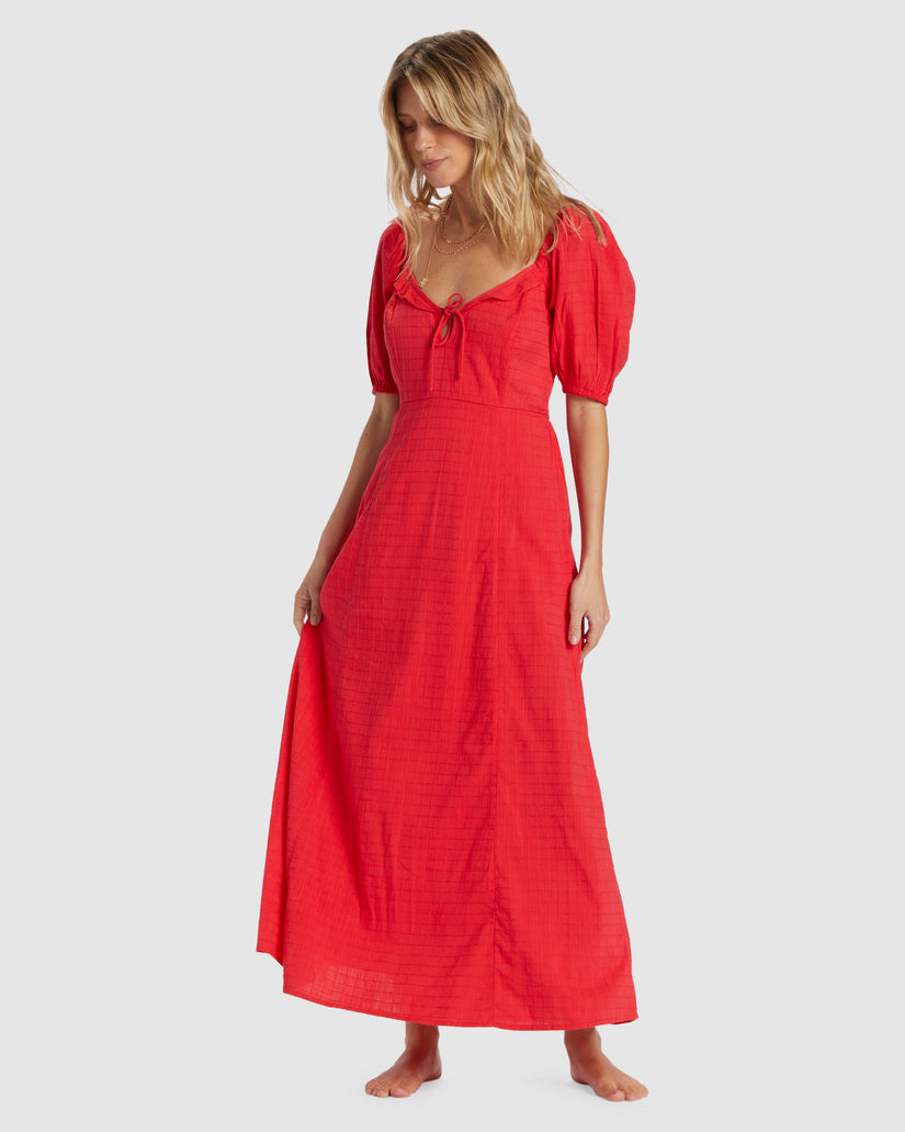 Womens Burning Love Maxi Dress - FIESTA RED | Billabong AU
