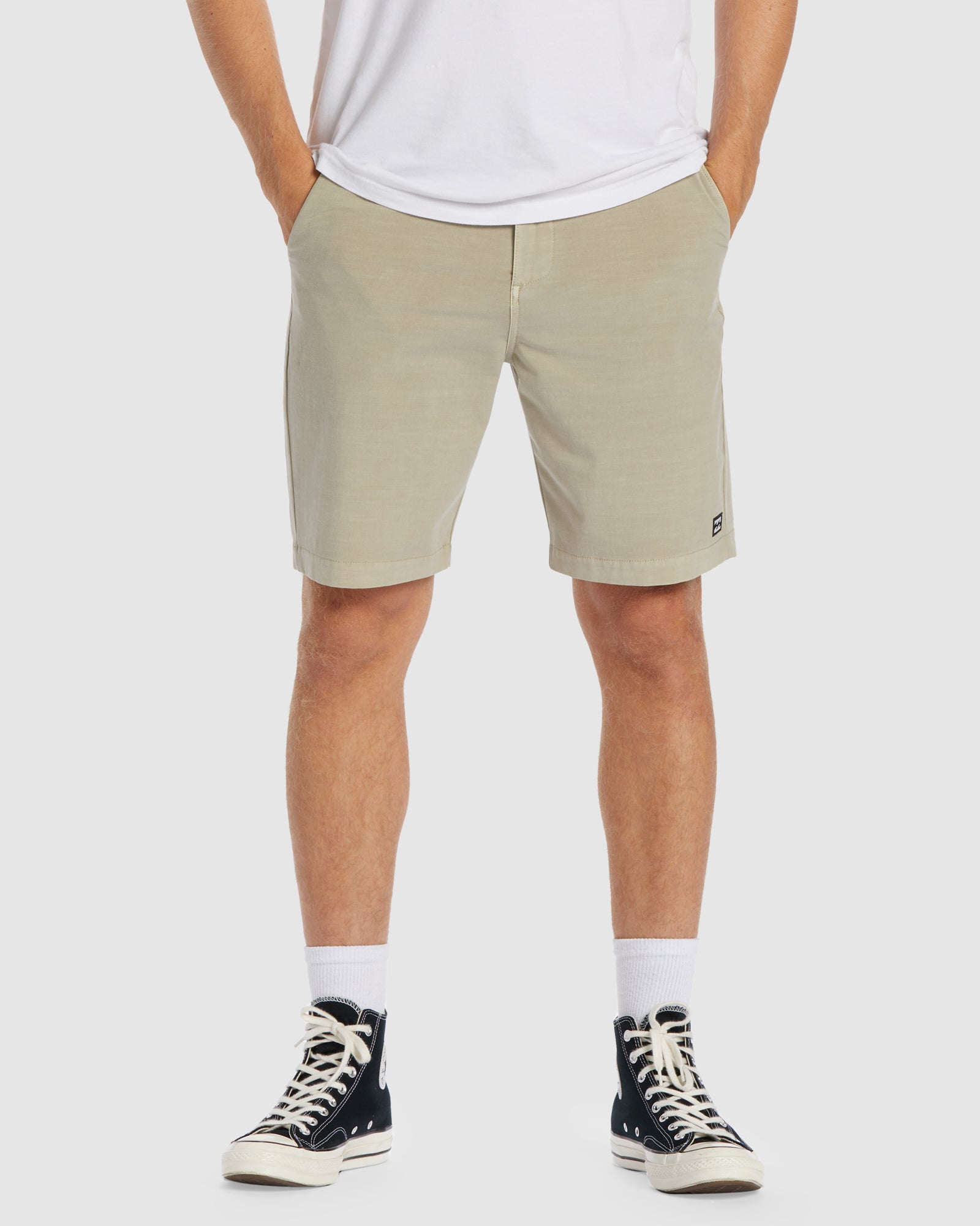 Mens Crossfire Wave Washed Shorts - OYSTER | Billabong AU