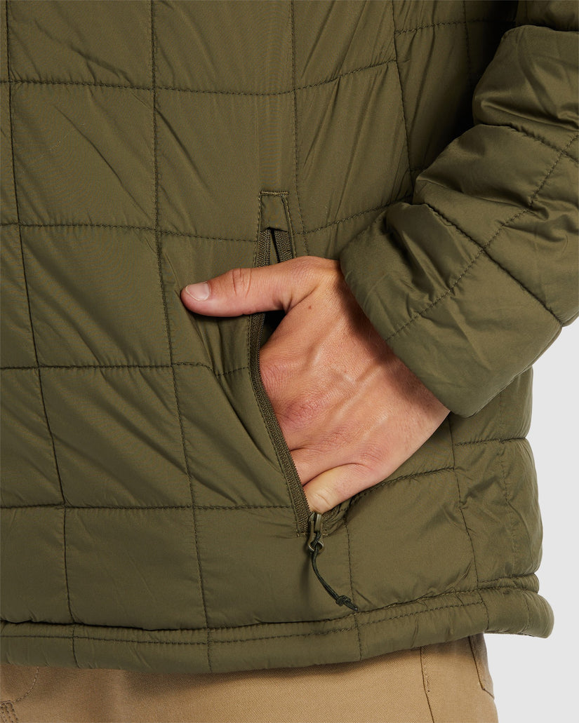 Mens A/Div Journey Puffer Jacket - MILITARY | Billabong AU