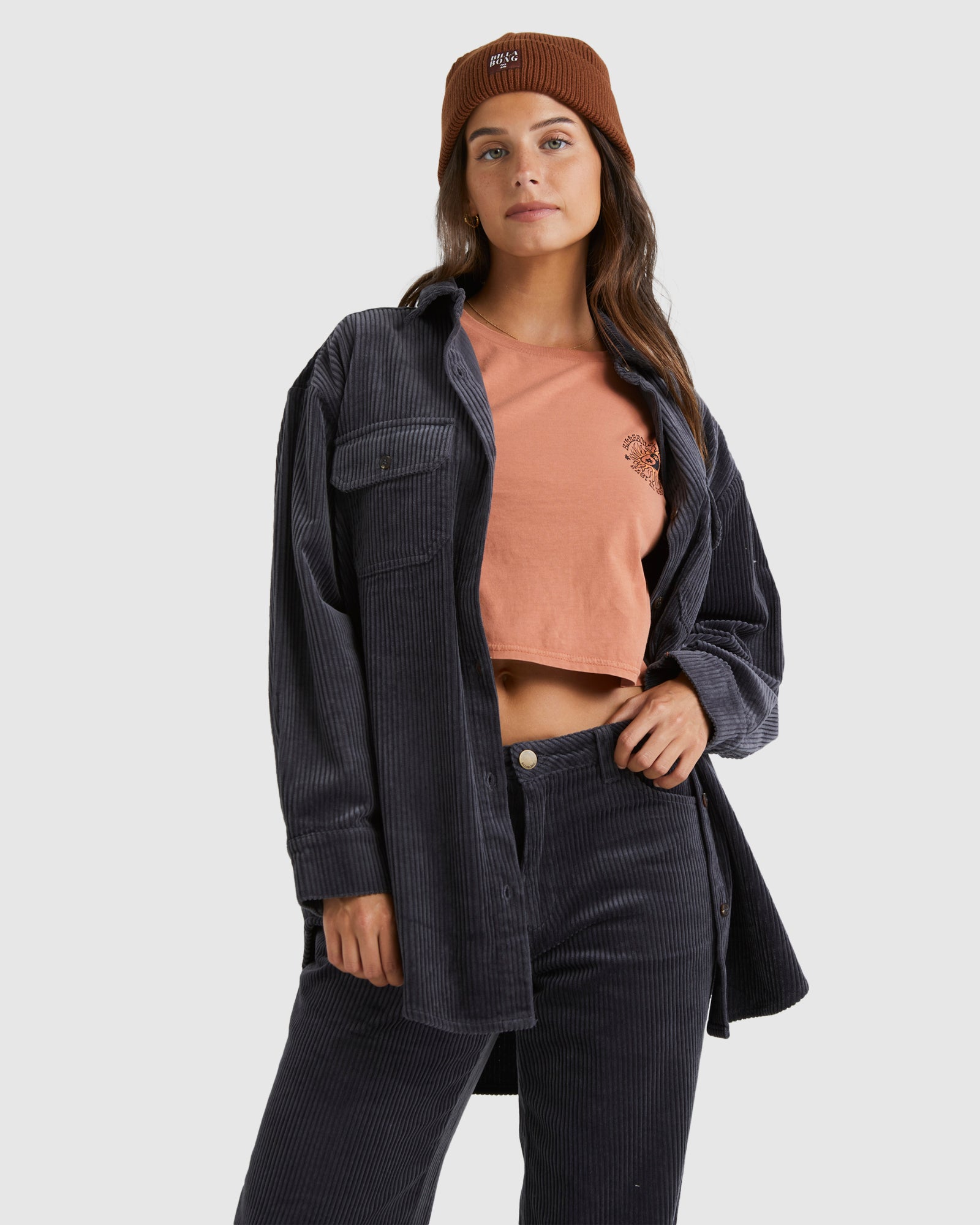 Womens So Stoked Shirt - BLACK SANDS | Billabong AU