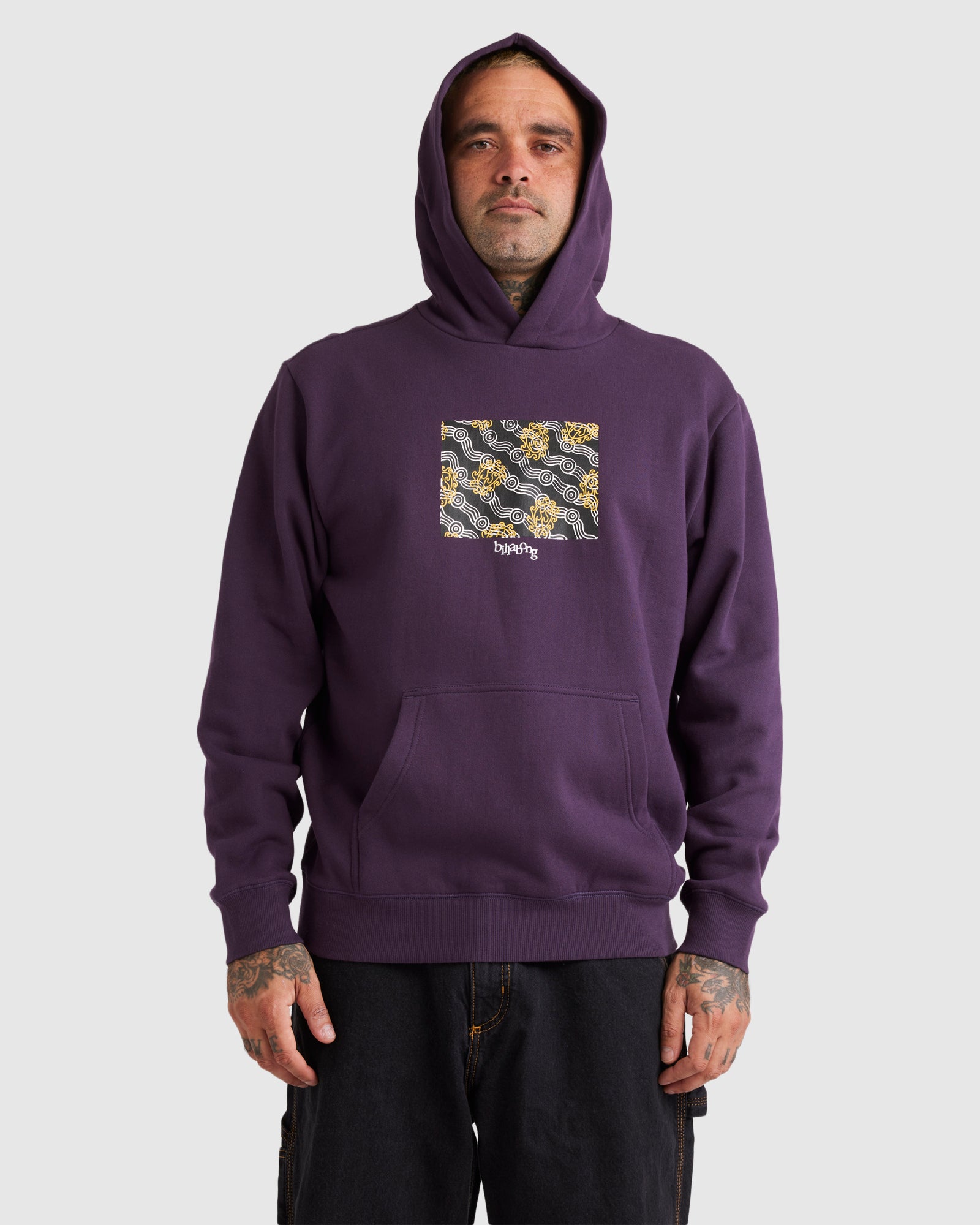 Mens Otis Flow Pullover Hoodie - DEEP PURPLE | Billabong AU