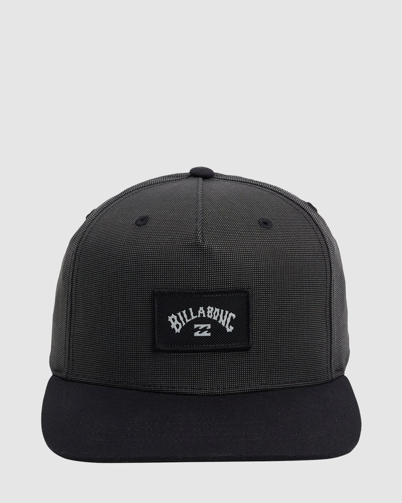 Mens Stacked Cap - BLACK MICRO | Billabong AU