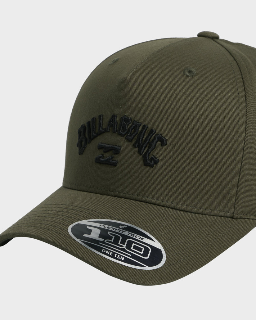Mens Arch Flexfit 110 Snapback Cap - OLIVE | Billabong AU
