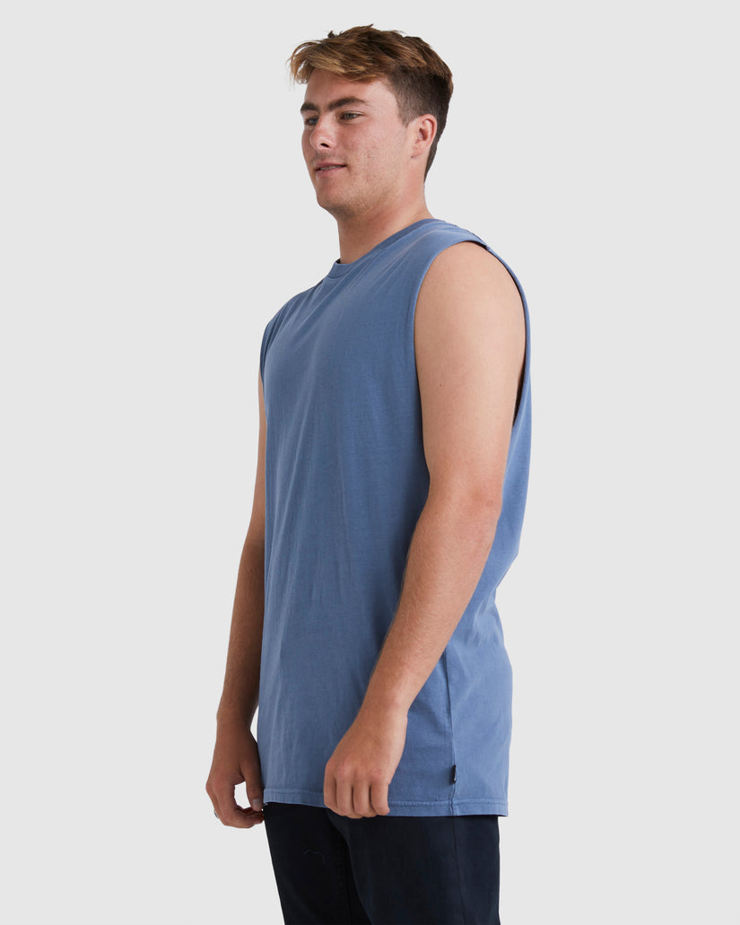 Mens Premium Wave Wash Tank Top - NORTH SEA | Billabong AU